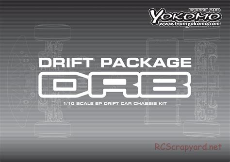 Yokomo Drift Package DRB Instruction Manual DP DRBHSB RCScrapyard Radio Controlled