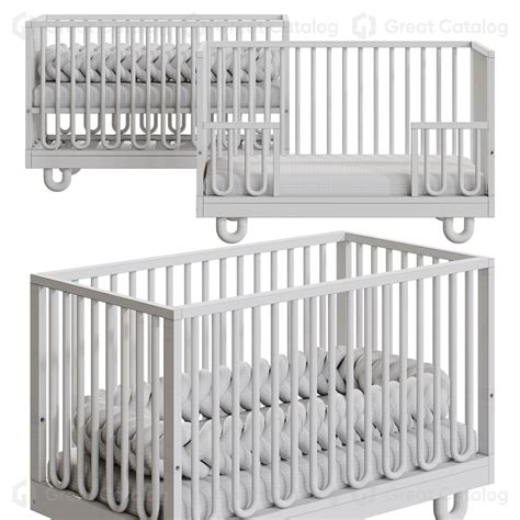 Cribs Rh Arche Ashwood Cot 3d Model Greatcatalog 112619