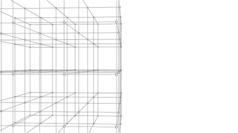 Abstract Scifi Cube With Particle And Line Vector Technology Network