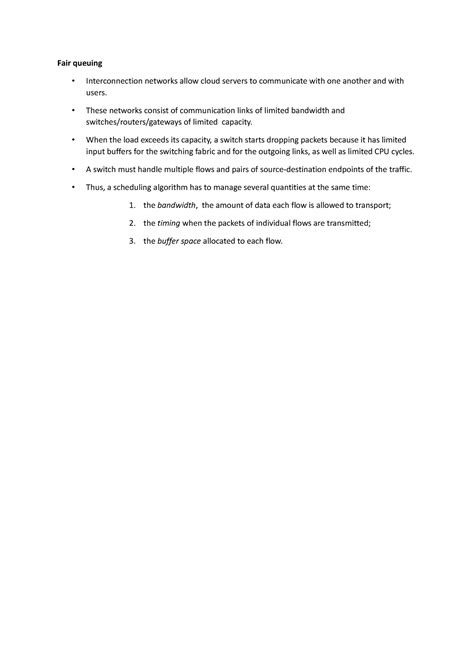 Fair Queuing Fair Fair Queuing Interconnection Networks Allow Cloud