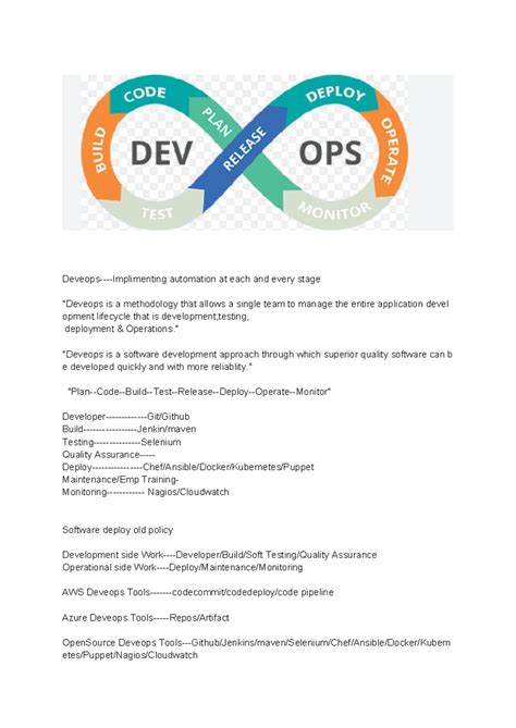 Deveops Notes Devops Deveops Implimenting Automation At Each And