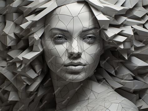 Premium Ai Image Geometric Tessellation