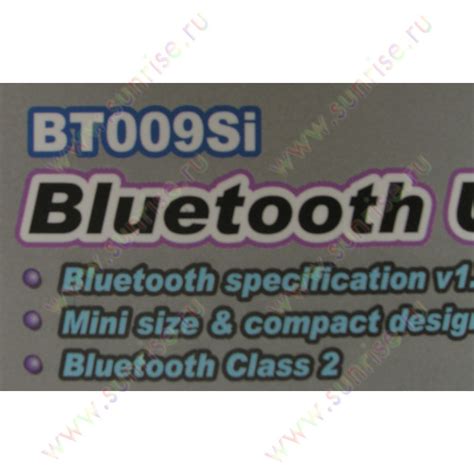 Адаптер Bluetooth USB Bluetake BT009Si (класс II, до 10м) - Санрайз ...