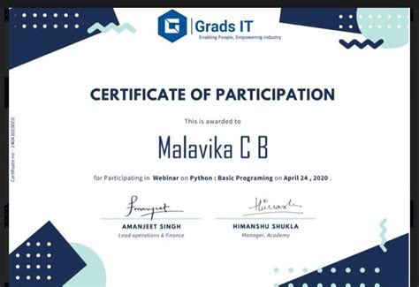 Malavika C B On Linkedin Webinar On Basic Python Programming Conducted