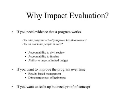 Ppt Impact Evaluation Workshop For Health Programs Powerpoint Presentation Id 9389441