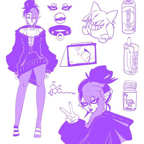 Vague Redesign Character Sheet Sketch By Gamergh0ul On Deviantart