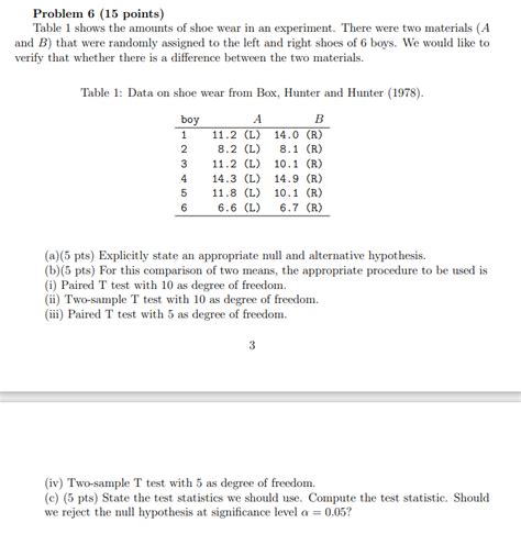 Solved Problem 6 15 Points Table 1 Shows The Amounts Of
