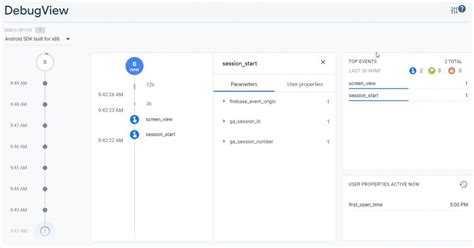 Firebase Analytics Exploration Der Automatisch Erfassten Events Screen