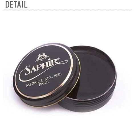 サフィールノワール Saphir Noir ビーズワックスポリッシュ 50ml 靴ケア 2059ダークブラウン サフィール｜saphir