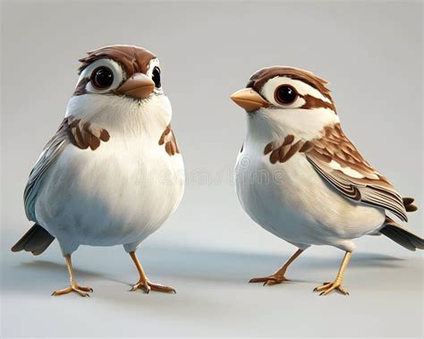 Adorable Animated Birds With Detailed Feathers Stock Illustration Illustration Of Playful Adorable Animated Birds With Detailed Feathers Stock Illustration Illustration Of Playful