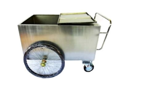 รถเข็นขยะติดเชื้อสแตนเลส4ล้อ โรงงานผลิต สแตนเลส304รุ่น E15 2 ถ้ามีติดสติกเกอร์ 1000 บาท ต่อชิ้น