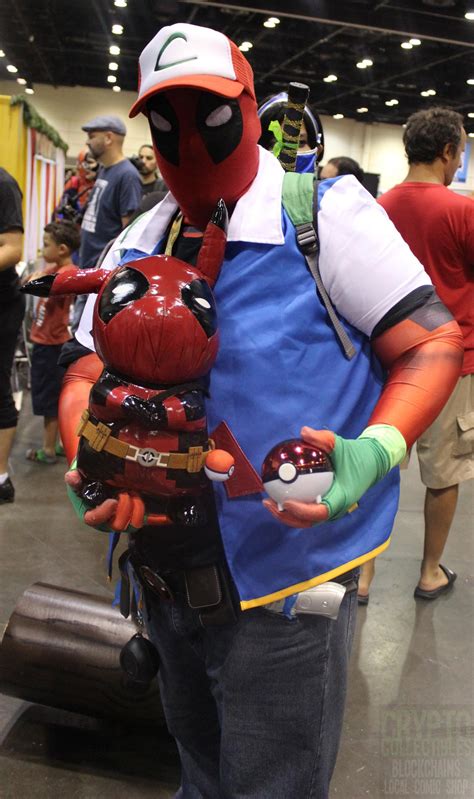 Cosplay Of Deadpool Ash Ketchum With Pikachu Last Week At Megacon R Pokemon