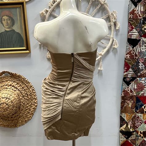 Sass And Bide Gold Mini Dress Size 2s