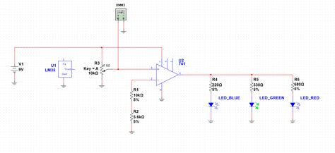 Making A Temperature Controlled Circuit Turn Leds On Based Upon