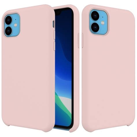 Силиконовый чехол Solid Color Liquid на iPhone 11- розовый купить в ...