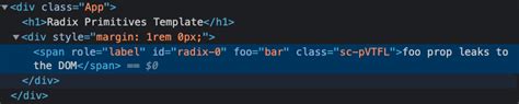 Primitives Wrapped In `styled Components` Leak Props To Dom