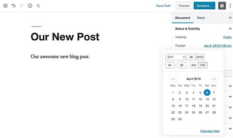 How To Schedule Posts In Wordpress Dreamhost