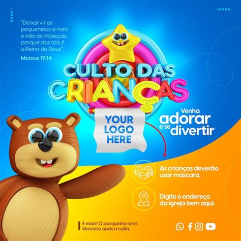 Modelo Em Português Para Mídia Social Feliz Dia Das Crianças 12 De