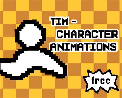 TiM Free Pixel Character Animations Free Characters Animated Characters Pixel Characters