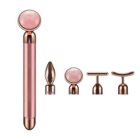 4 In 1 Electric Vibrating Face Massager Set Roseorchid