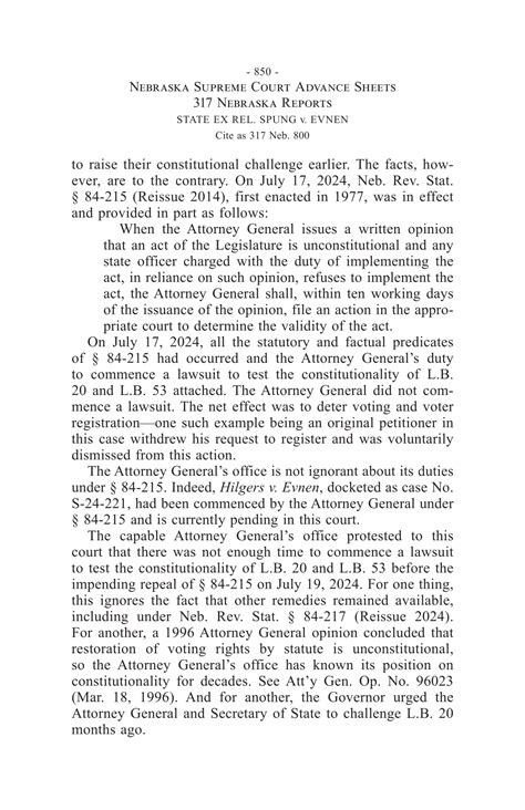 Read The Nebraska Supreme Court Ruling On Voting Rights For Felons