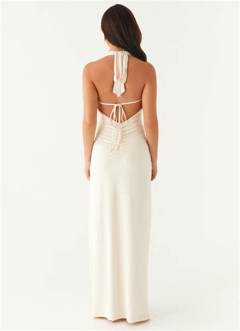 Dominica Maxi Dress Ivory Peppermayo Uk
