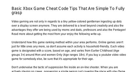 Easy Computer Game Cheat Program Code Tips That Are Really Easy To