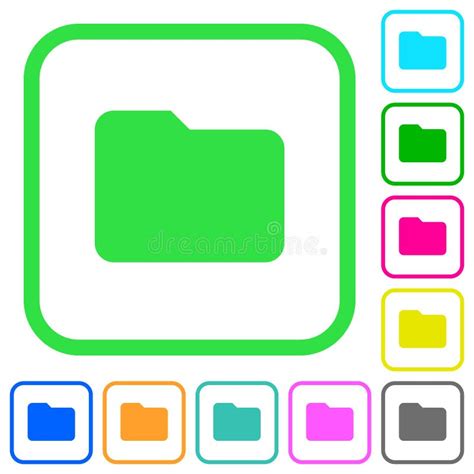 Colored Folder Icons Stock Illustrations 2000 Colored Folder Icons