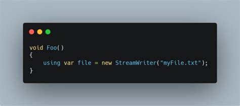 Is There A C With End With Statement Equivalent Start Debugging