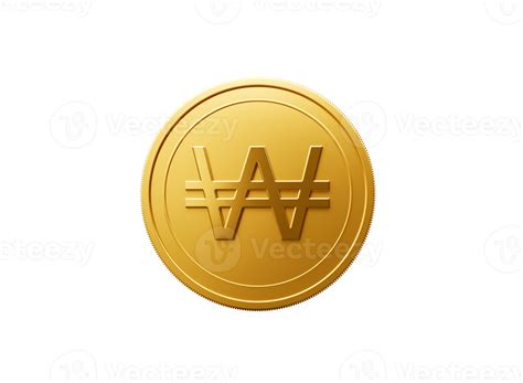 Rounded Korean Won Coin 3d Illustration 55042710 Png
