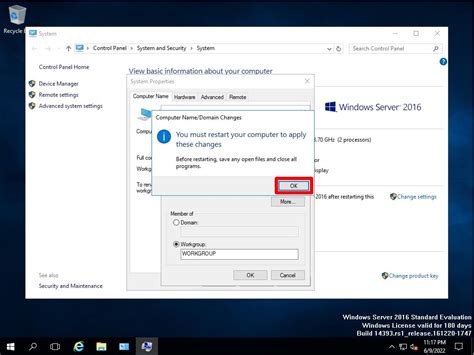 Windows Server PC Name Host Name Change Procedure Shima System Academy