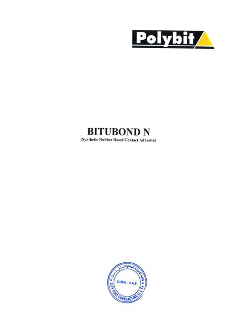 Bitubond N Msds Pdf