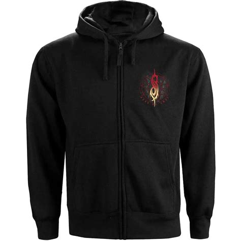 Official Slipknot Burn Me Away Black Zip Up Hoodie Twisted Nz