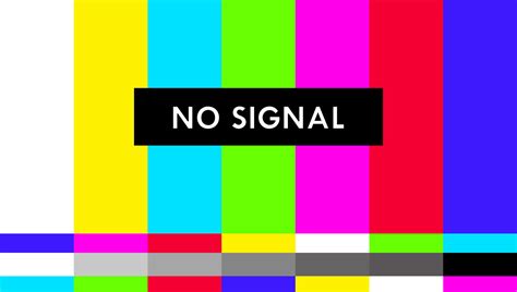 No Signal Colorful Lines TV Glitch Vector Illustration Vector Art At Vecteezy