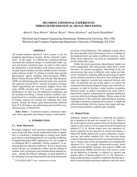 PDF Decoding Emotional Experiences Through Physiological Signal Processing