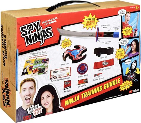 Spy Ninjas Chad Wild Clay Vy Qwaint Ninja Training Bundle Mission Kit