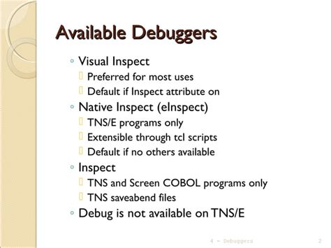 Mod04 Debuggers Ppt