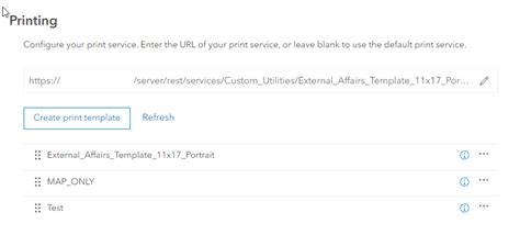 Print Service Does Not Work In Eb Print Widget But Esri Community