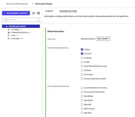 global interception radiant logic documentation