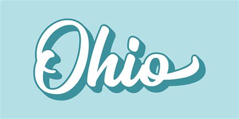 손으로 스케치 오하이오 텍스트 포스터 스티커 전단지 헤더 카드 의류 착용을위한 3d 빈티지 복고풍 글자 개념에 대한 스톡 벡터 아트 및 기타 이미지 Istock