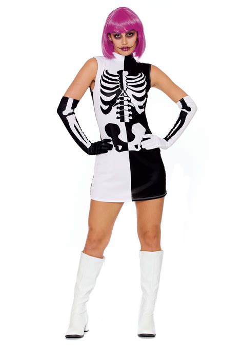 Sexy Parti Skeleton Costume For Women