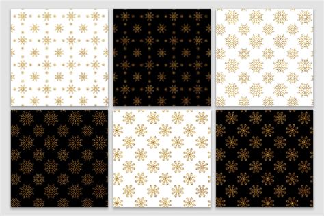 Snowflakes Digital Paper Christmas Digital Paper Winter Digital Paper