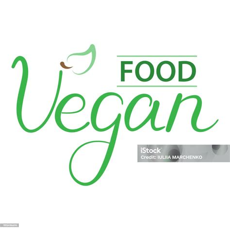 음식 디자인에 대 한 그림입니다 레스토랑 카페 메뉴에 대 한 서 면된 글자를 손 라벨 로고 배지 스티커 또는 아이콘에 대 한 요소입니다 채식주의 음식 0명에 대한 스톡 벡터