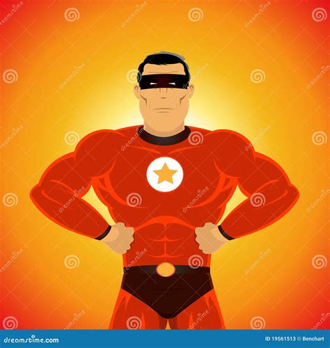 Powerful Super Hero Stock Illustration Illustration Of Superhero