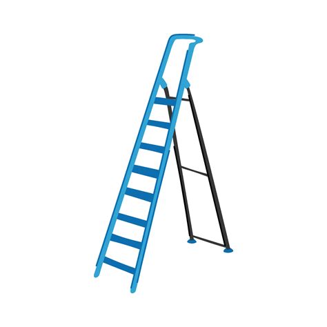 Metal Step Ladder Cartoon Vector Illustration 26114349 Vector Art At