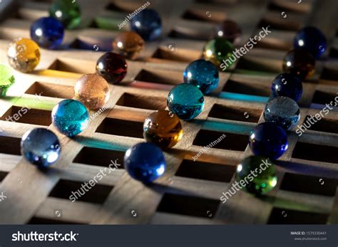 Portrait Different Marbles Different Colors Lying Stock Photo 1579330441 Shutterstock
