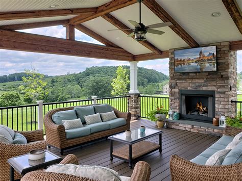 Custom Mocha Timbertech Deck Barnwood Porch West Chester Pa 951