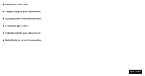 Accordion Codesandbox