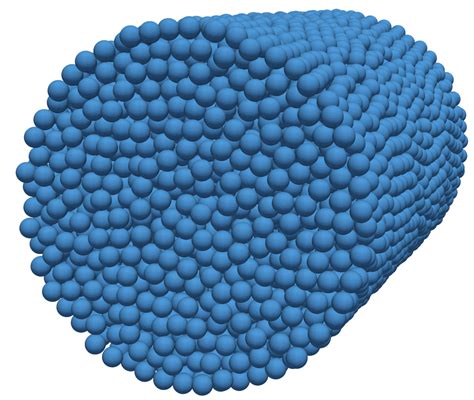 The Random Packing Of 6864 Spheres Is Discretized With A Sparse Matrix