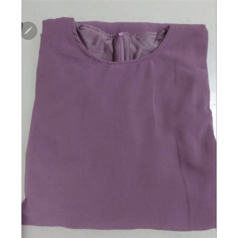 Jual Gamis Ceruty Polos Malaysia L Xl Xxl Free Bross Hitam Putih Marun Navy Milo Bata Sage